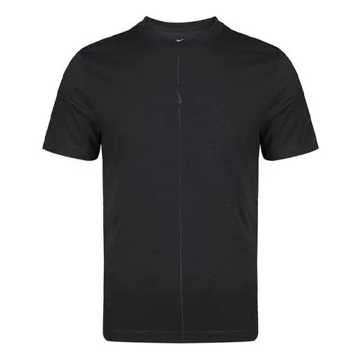 Nike Yoga Dri-fit Short Sleeve T-shirt - Black