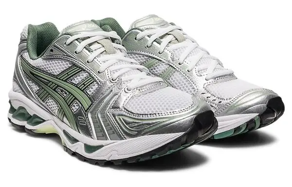 Asics Gel-kayano "pure Silver Slate Grey" Athletic Sneakers - Silver/green