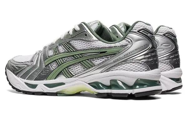 Asics Gel-kayano "pure Silver Slate Grey" Athletic Sneakers - Silver/green