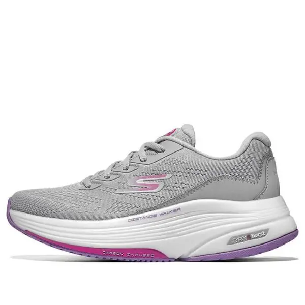 Sketchers Go Walk Distance Walker Sneakers - Grey/lavender
