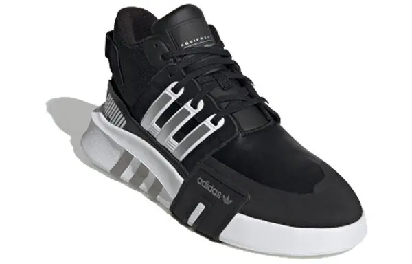 Adidas Eqt Bask Adv V2 "core " Mid Top Sneakers - Black