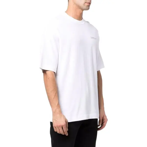Off-White Ss22 Printing Round Neck Pullover Short Sleeve Ordinary Version White