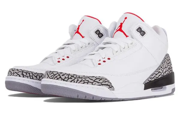 JORDAN Air 3 Retro "white Cement" 2011 Sneakers - White Cement Grey