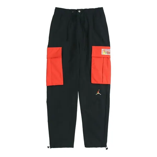 JORDAN Chinese New Year' Multicolor Overall Casual Pants - Black