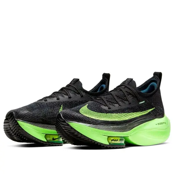 Nike Zoom Alphafly Next% "lime Blast" Sneakers - Black/green