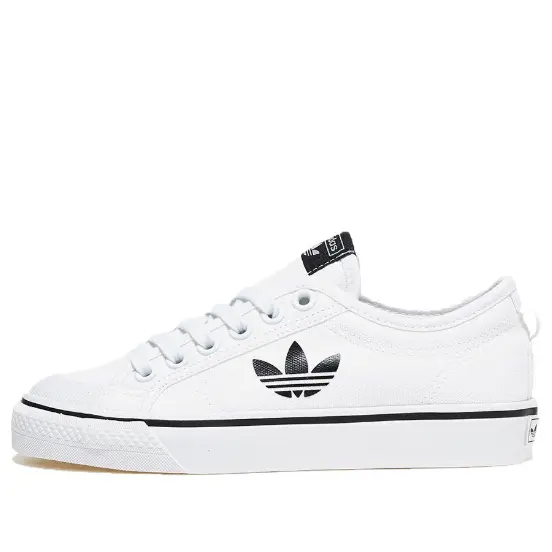 Adidas Nizza "white Black" Sneakers - Cloud White/core Black/gum