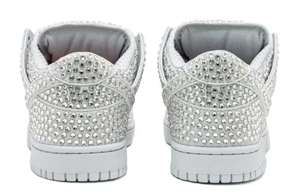 Nike X Cactus Plant Flea Market X Swarovski Dunk Low 'pure Platinum