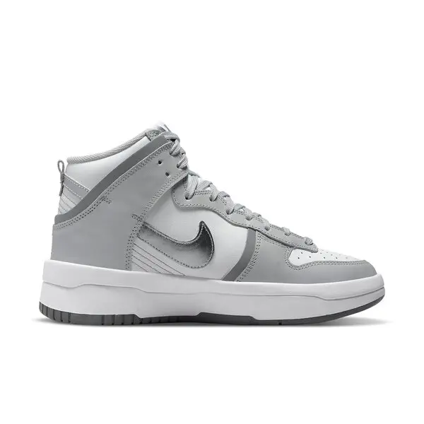 Nike Dunk High Up Sneakers - White/grey/silver