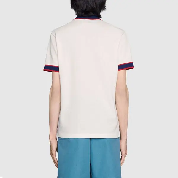 Gucci Cotton Piquet Polo With Interlocking G