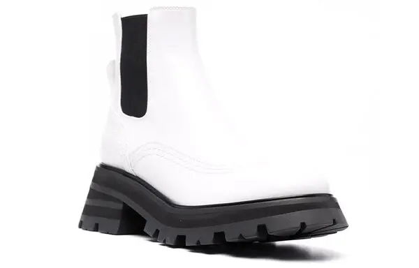 Alexander McQueen Leather Chelsea Ankle Boots