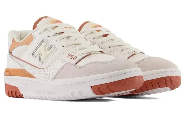 NEW BALANCE 550 "au Lait" Sneakers - White/gray/orange
