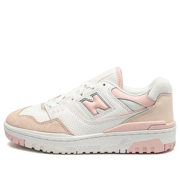 NEW BALANCE 550 Lace-up Sneakers - White/pink