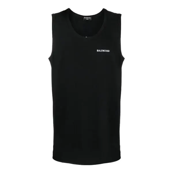 Balenciaga Loose Tank Top - Black