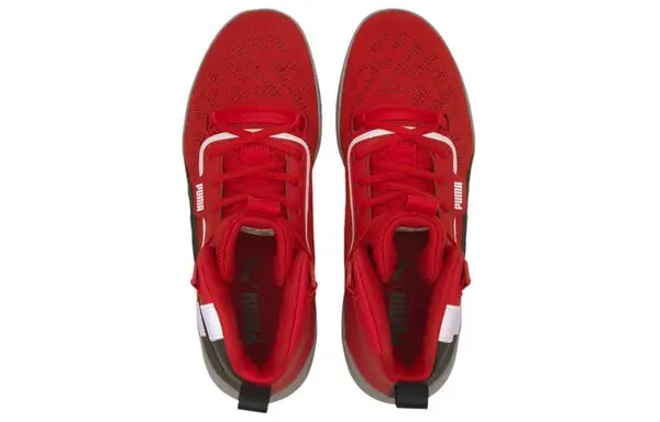 PUMA Legacy High Top Basketball Sneakers - Red/black