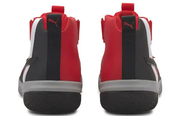 PUMA Legacy High Top Basketball Sneakers - Red/black