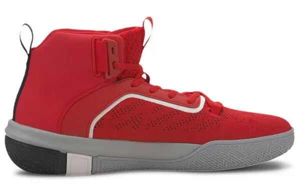 PUMA Legacy High Top Basketball Sneakers - Red/black