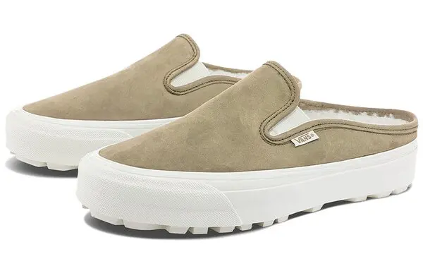 VANS Museum Of Peace & Quiet X Og Mule Lx 'tuffet' Slip On Mule Sneaker - Grey