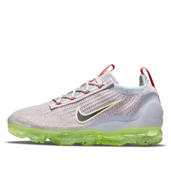 Nike Vapormax 2021 Flyknit Sneakers - Gray/orange/green
