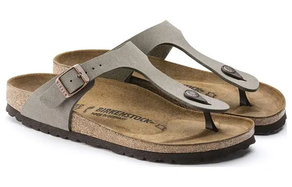 BIRKENSTOCK Gizeh Birko Flor Sandals - Grey