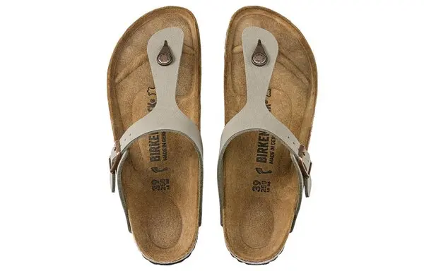 BIRKENSTOCK Gizeh Birko Flor Sandals - Grey