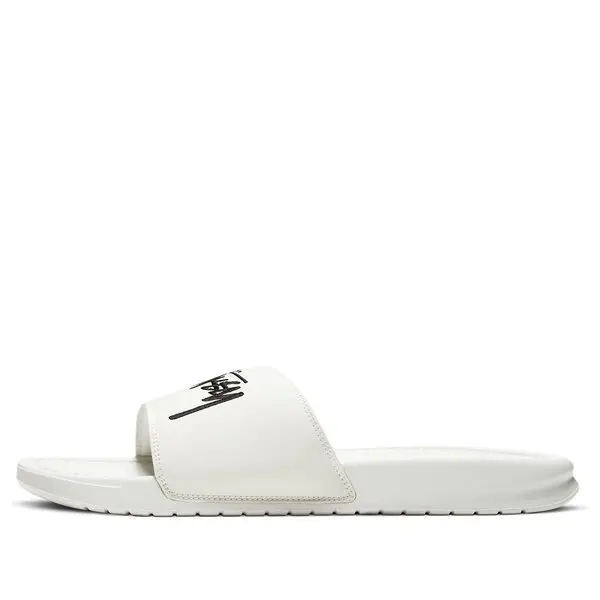 Nike X Stussy Benassi 'sail' Slides - White