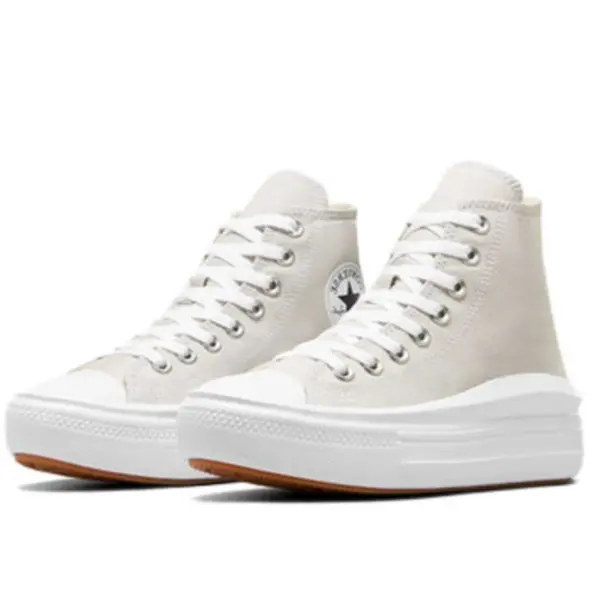 CONVERSE Chuck Taylor All Star Move Platform High Top Sneakers - Beige/white