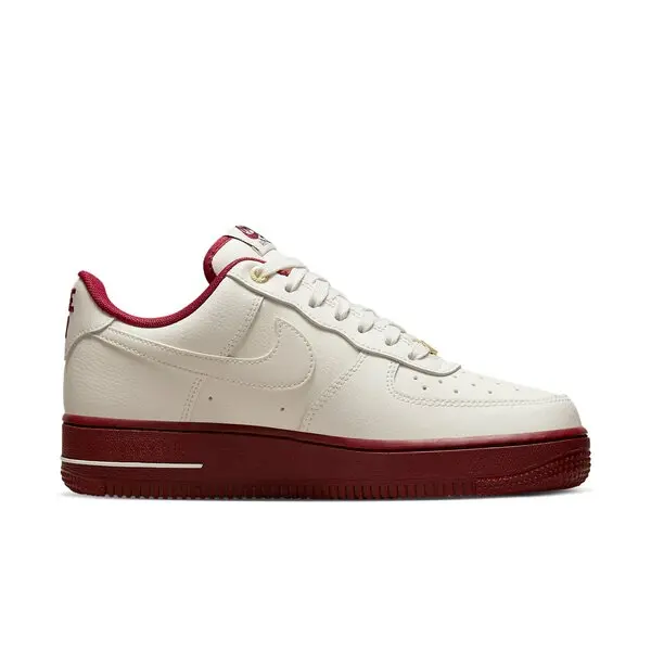 Nike Force 1 '07 Se 40th Anniversary Sail Team Red Low Top Sneakers - White/red