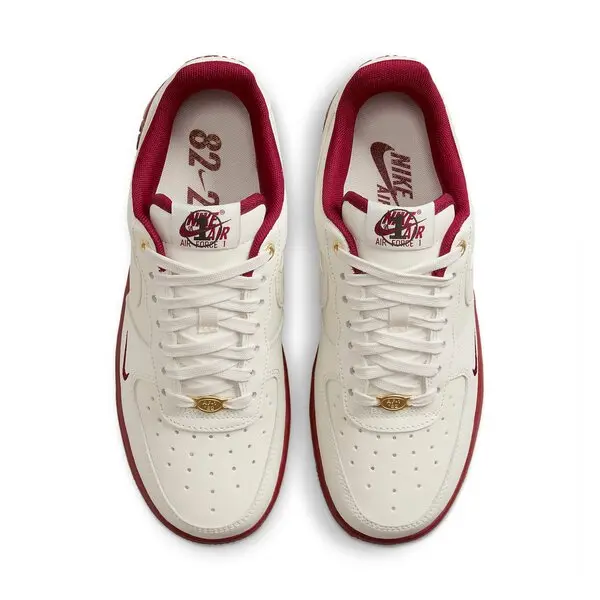 Nike Force 1 '07 Se 40th Anniversary Sail Team Red Low Top Sneakers - White/red