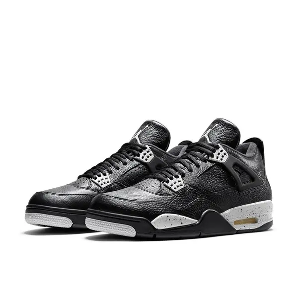 JORDAN 4 Retro Ls "oreo" 2015 High Top Sneakers - Black/tech Grey-black