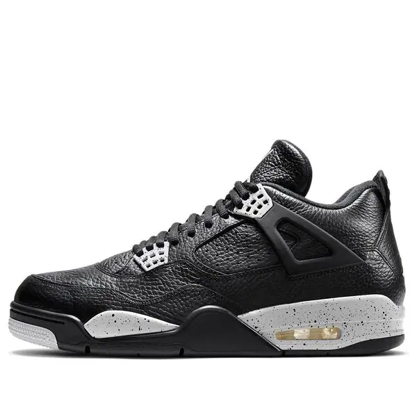 JORDAN 4 Retro Ls "oreo" 2015 High Top Sneakers - Black/tech Grey-black