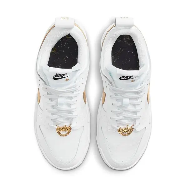 Nike Dunk Low Disrupt Sneakers - White/gold