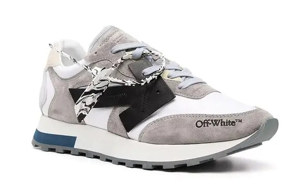 Off-White Logo Running Sneakers - Grey
