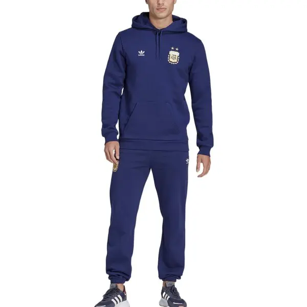Adidas Argentina Trifolio Hoodie - Blue