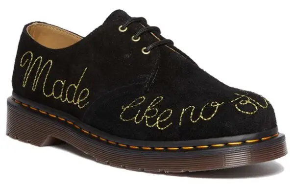 Dr. Martens 1461 Embroidered Suede Oxford Shoes