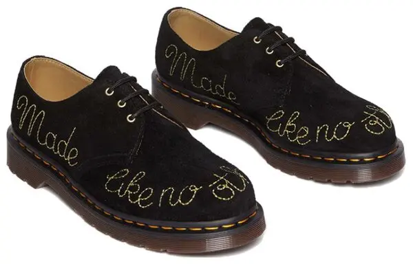 Dr. Martens 1461 Embroidered Suede Oxford Shoes