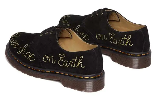 Dr. Martens 1461 Embroidered Suede Oxford Shoes