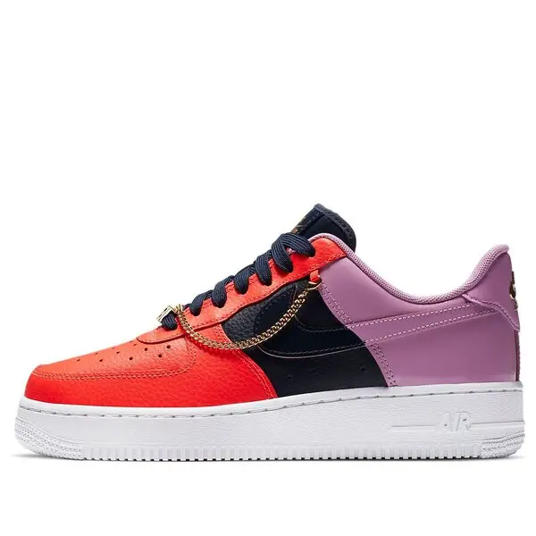 Nike Force 1 '07 "cuban Link" Sneakers - Redblackpurple