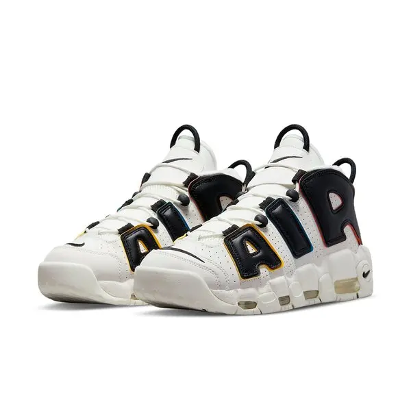 Nike More Uptempo '96 "primary Colors" Sneakers - Sail/black/team Orange