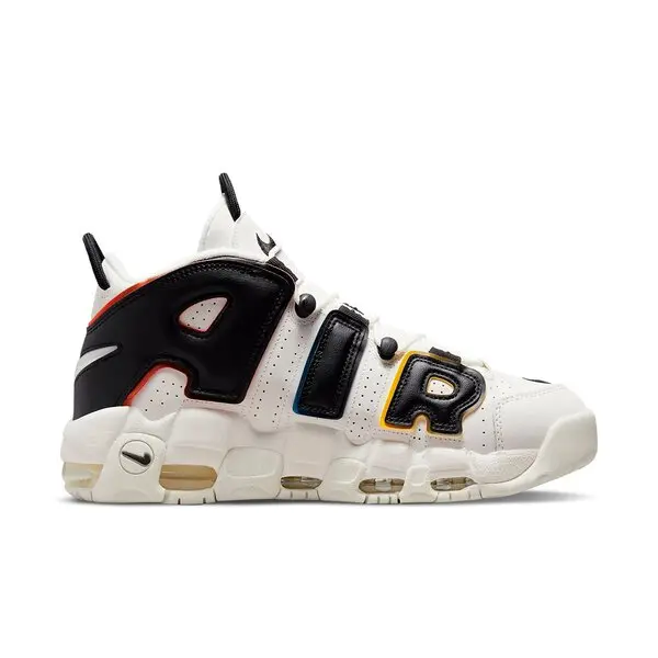 Nike More Uptempo '96 "primary Colors" Sneakers - Sail/black/team Orange