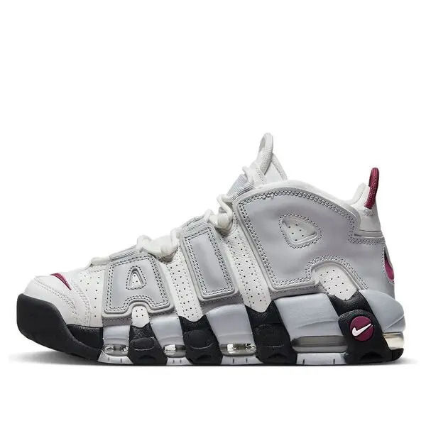 Nike More Uptempo Sneakers - Summit White/rosewood/wolf Grey