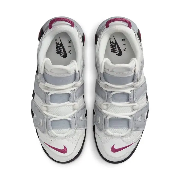 Nike More Uptempo Sneakers - Summit White/rosewood/wolf Grey