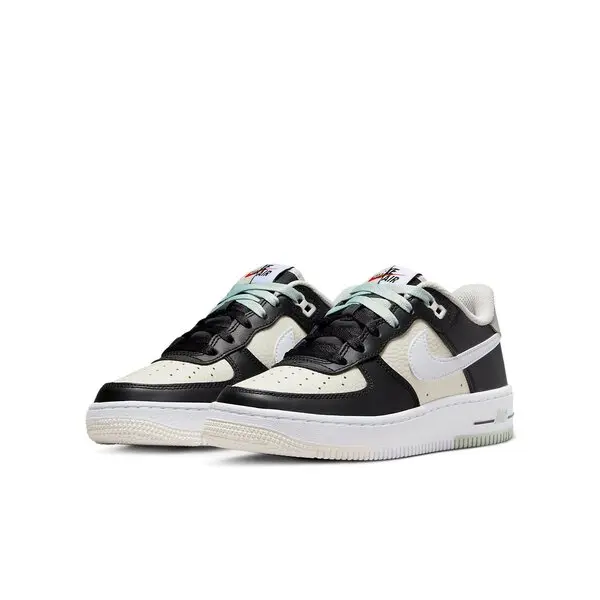 Nike Force 1 Low Lace-up Sneakers - Black/beige/white