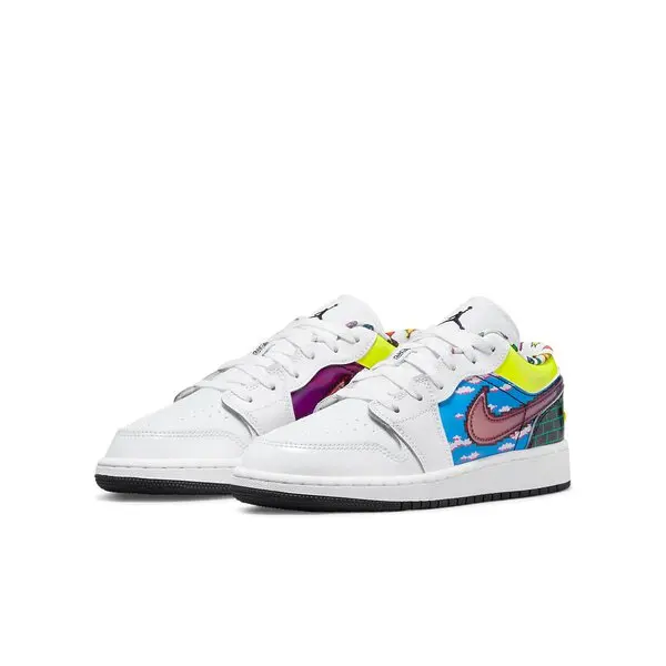 JORDAN Air 1 Low "old School Gaming" Sneakers - White
