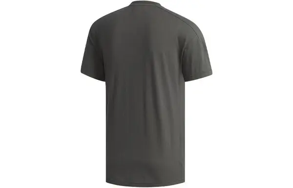 Adidas Round Neck Pullover Sports Short Sleeve Brown