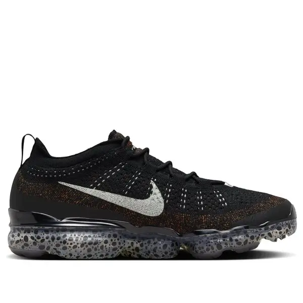 Nike Vapormax 2023 Flyknit 'safari' Sneakers - Black/light Silver/black