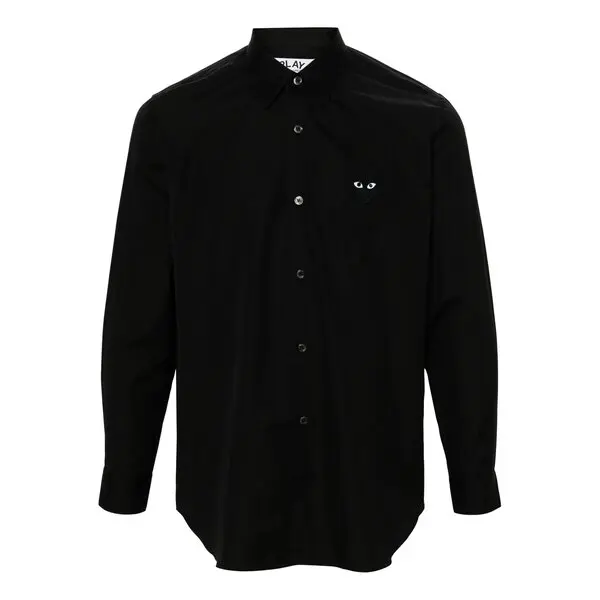 Play Comme Des Garcon Fw25 Shirt Heart - Black