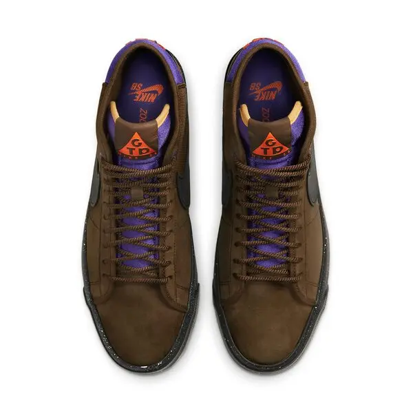 Nike Grant Taylor X Zoom Blazer Mid Pro Gt Sb Sneakers - Brown
