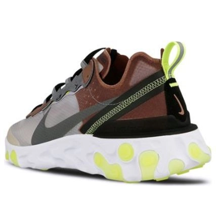 Nike React Element 87 Sneakers - Brown/yellow/gray