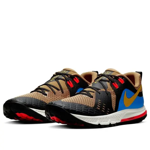 Nike Wildhorse 5 "beechtree" Aq2222-200 Trail Running Sneakers - Greyblack/blue/gold