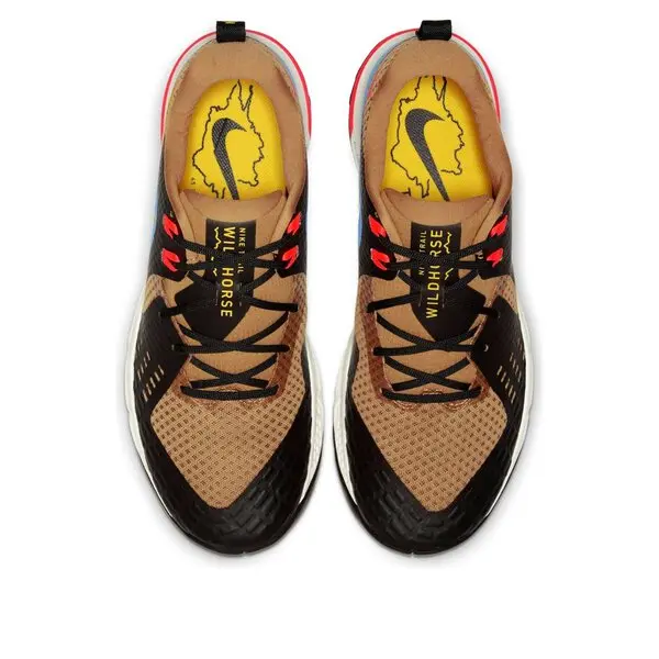 Nike Wildhorse 5 "beechtree" Aq2222-200 Trail Running Sneakers - Greyblack/blue/gold